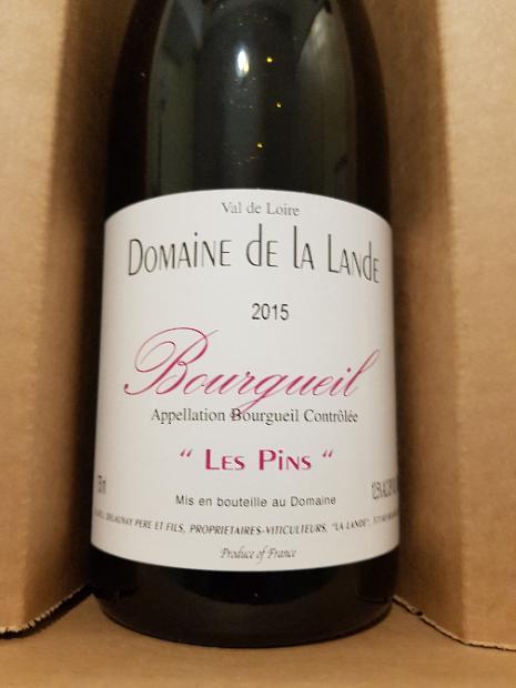 2012 Domaine de la Lande Bourgueil Cuvée Les Pins, France, Loire Valley ...