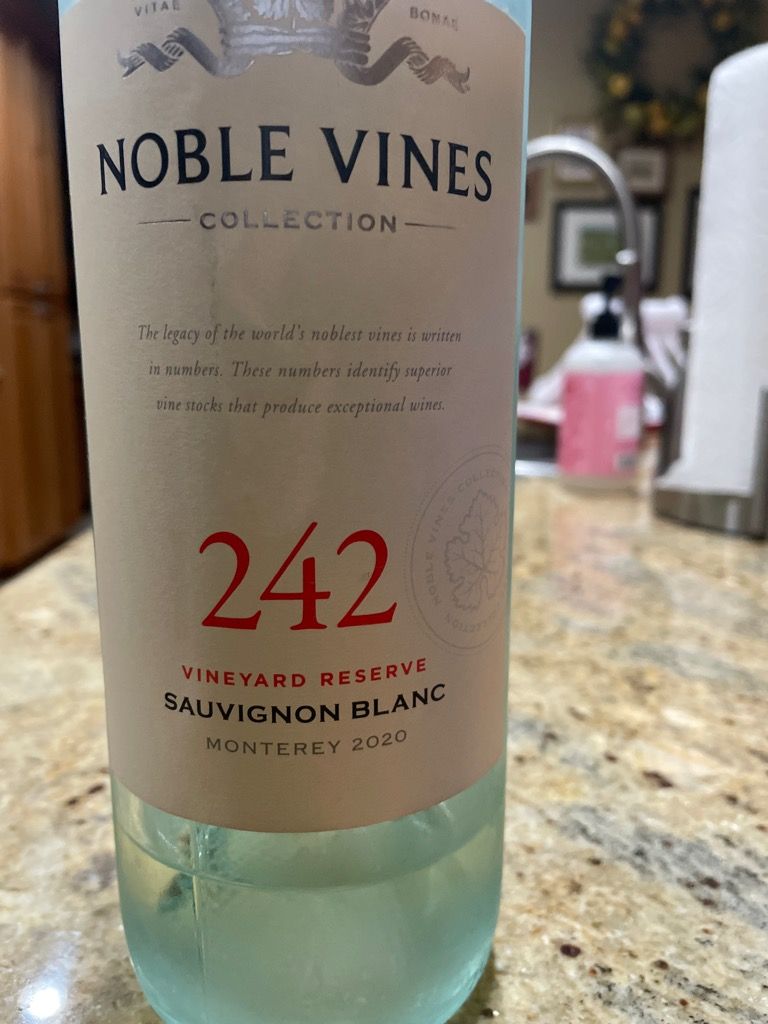 2022 Noble Vines Sauvignon Blanc Single Vineyard 242, USA, California ...