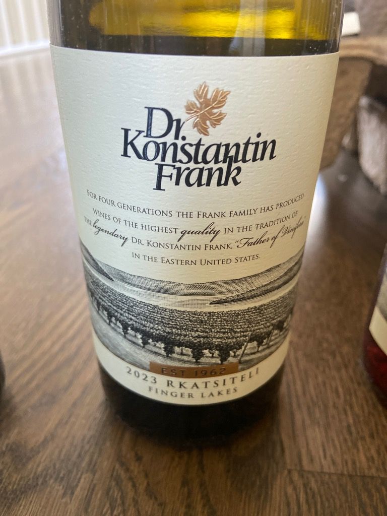 2024 Dr. Konstantin Frank Rkatsiteli, USA, New York, Finger Lakes ...