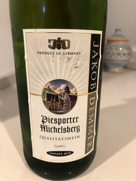 2010 Jakob Demmer Piesporter Michelsberg Riesling Spätlese, Germany ...