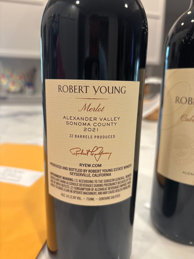 2021 Robert Young Estate Winery Merlot, USA, California, Sonoma County ...
