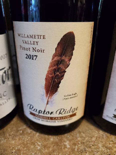 2018 Raptor Ridge Pinot Noir Gran Moraine Vineyard, USA, Oregon ...