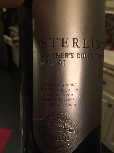 2014 Sterling Vineyards Merlot Vintner's Collection, USA, California ...