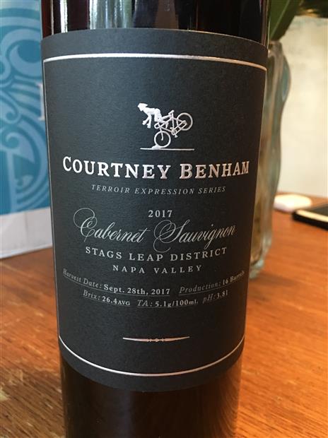 2017 Courtney Benham Cabernet Sauvignon Stags Leap District, USA ...