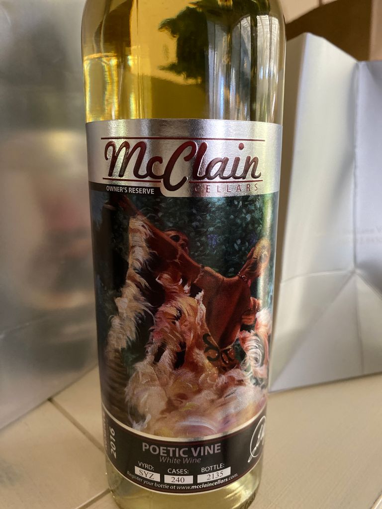 2020 McClain Cellars Poetic Vine, USA, California, Central Coast, Santa ...