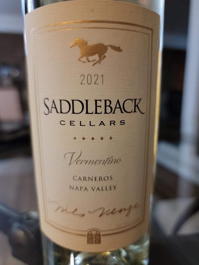 2021 Saddleback Cellars Vermentino, USA, California, Napa / Sonoma ...