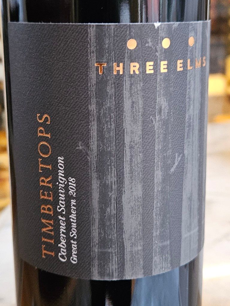 2018 Three Elms Cabernet Sauvignon Timbertops, Australia, Western ...