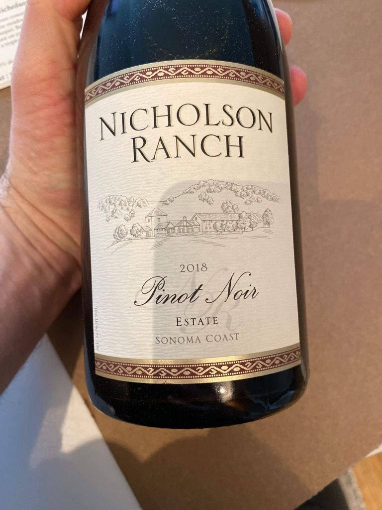 2018 Nicholson Ranch Pinot Noir Estate Sonoma Coast, USA, California ...