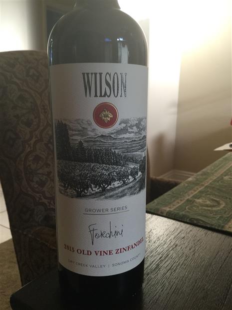 2015 Wilson Winery Old Vine Zinfandel Forchini, USA, California, Sonoma ...