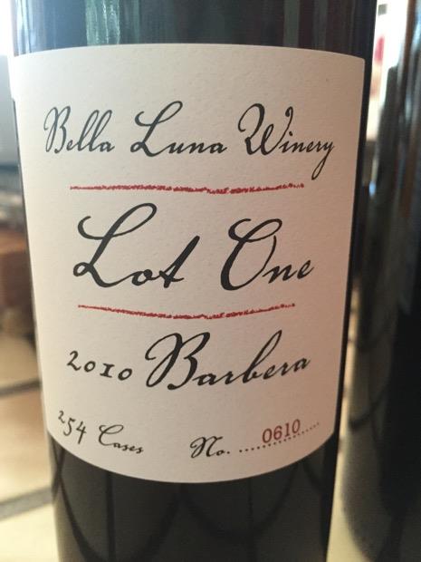 2010 Bella Luna Barbera Lot One, USA, California, Central Coast, San ...