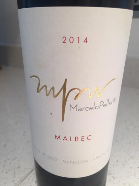 2009 Marcelo Pelleriti Malbec, Argentina, Mendoza, Valle de Uco ...