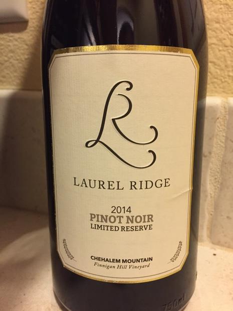 2013 Laurel Ridge Pinot Noir Limited Reserve Finnigan Hill Vineyard ...