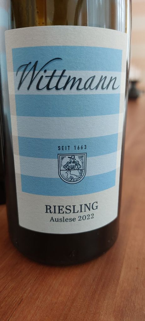 2023 Wittmann Riesling Auslese, Germany, Rheinhessen - CellarTracker