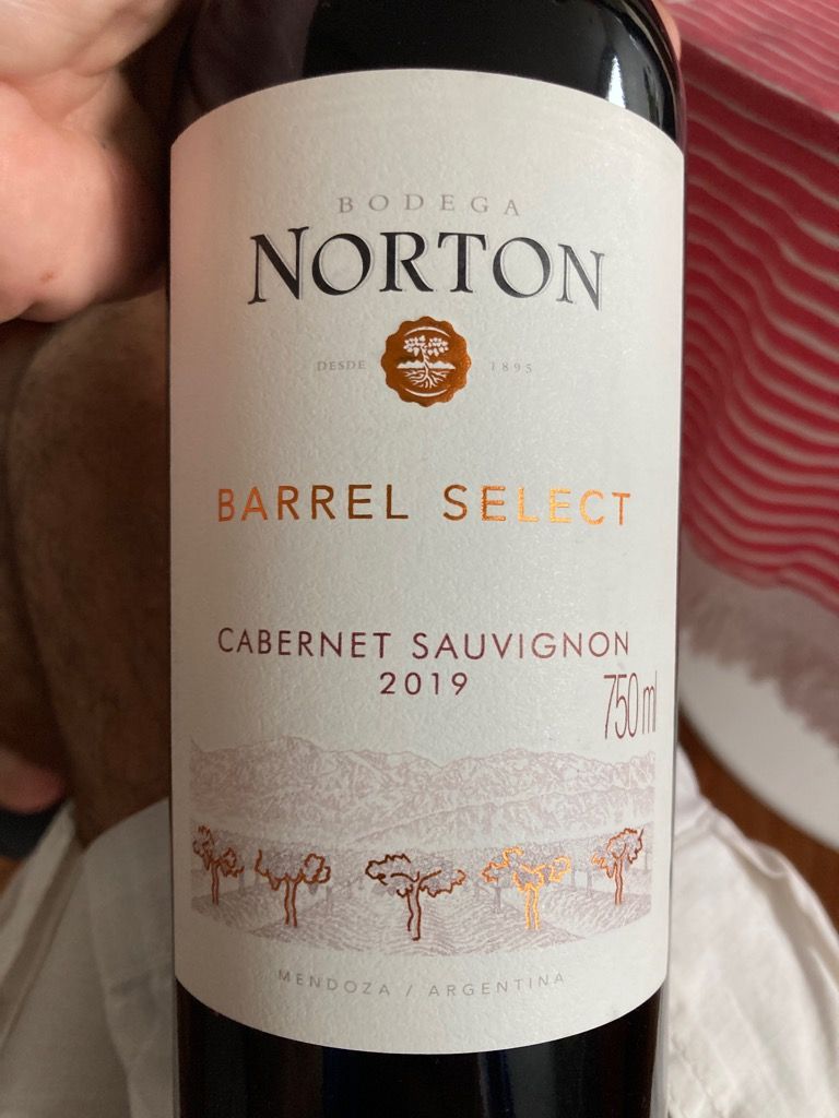 2023 Bodega Norton Cabernet Sauvignon Barrel Select, Argentina, Mendoza, Lujan de Cuyo ...
