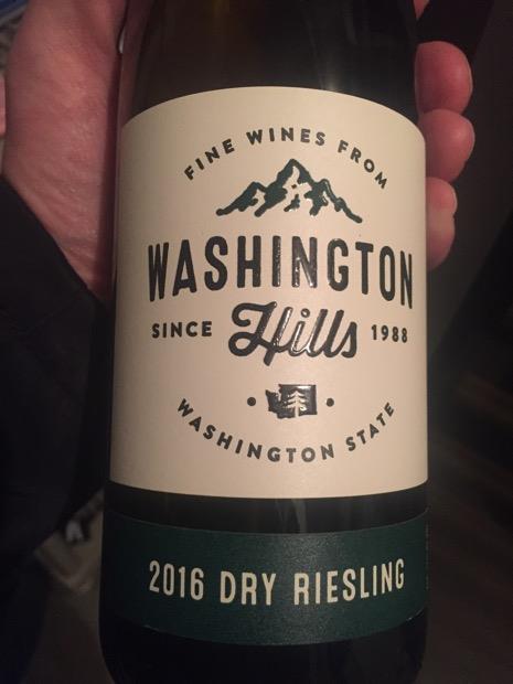 2016 Washington Hills Dry Riesling, USA, Washington - CellarTracker
