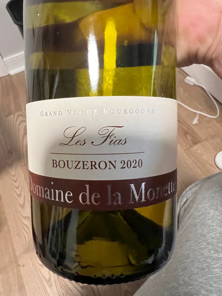 2020 Domaine de la Monette Bouzeron Les Fias, France, Burgundy, Côte ...