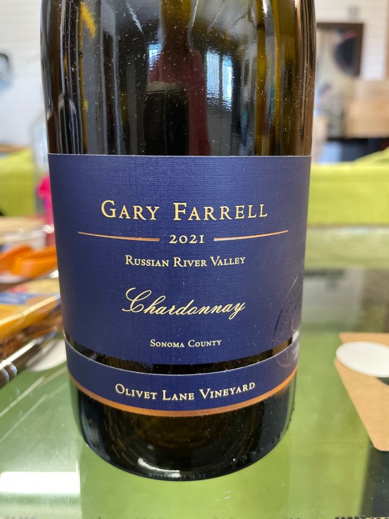 2021 Gary Farrell Chardonnay Olivet Lane Vineyard, USA, California ...