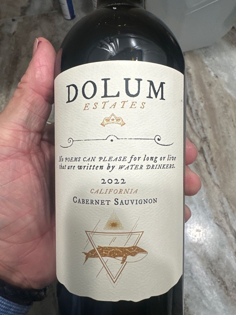 2022 Dolum Estates Cabernet Sauvignon, USA, California - CellarTracker