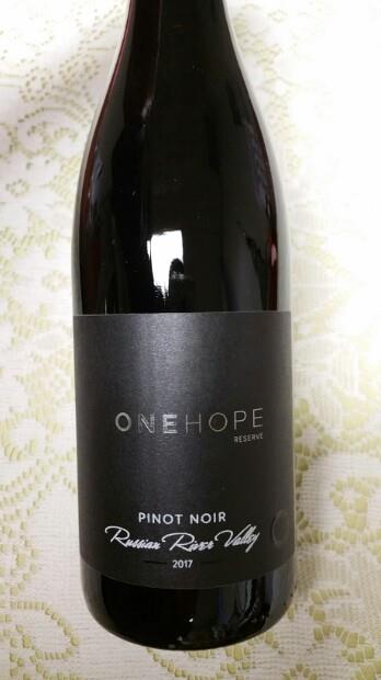 2017 One Hope Pinot Noir Reserve Russian River Valley, USA, California ...