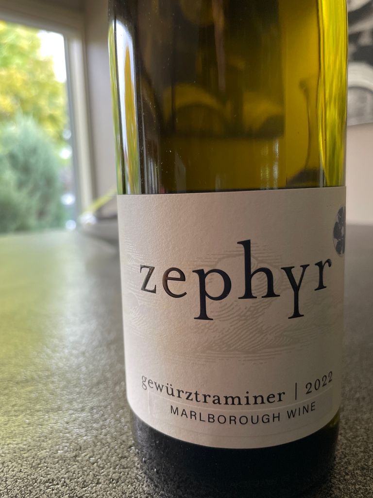 2022 Zephyr Gewürztraminer, New Zealand, South Island, Marlborough ...
