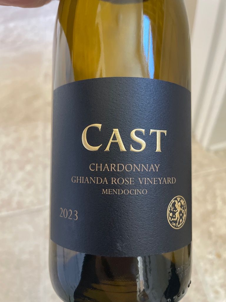 2023 Cast Wines Chardonnay Ghianda Rose Vineyard, USA, California ...