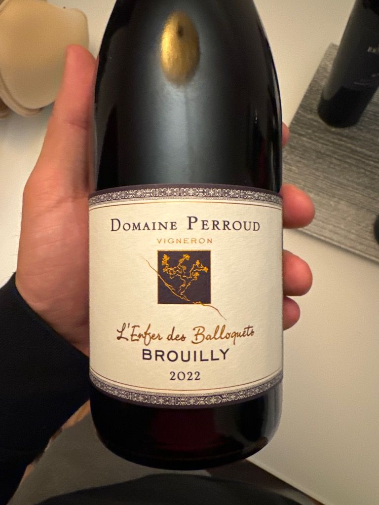 2022 Domaine Robert Perroud Brouilly "L'Enfer des Balloquets" Vieilles ...