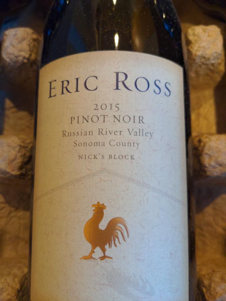 2015 Eric Ross Vineyards Pinot Noir Nick's Block, USA, California ...