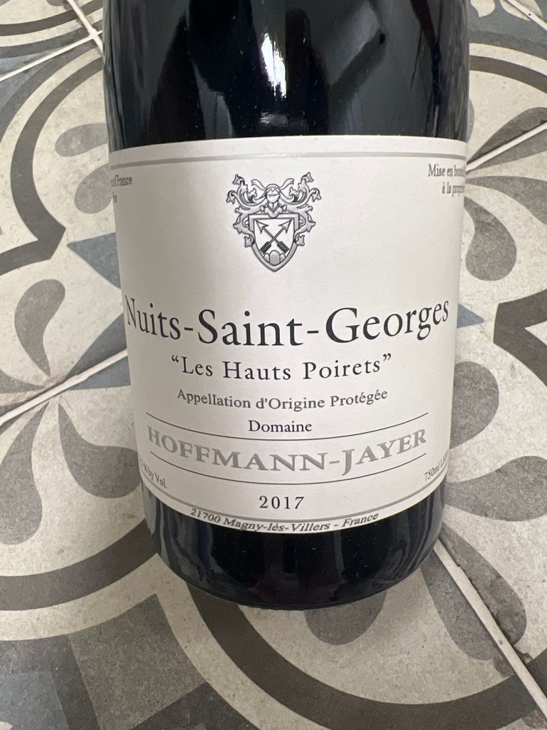2022 Domaine Hoffmann-Jayer Nuits St. Georges Les Hauts Poirets, France ...