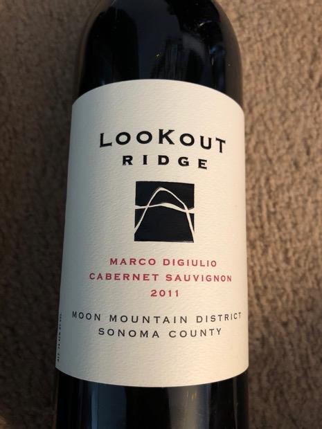 2011 Lookout Ridge Cabernet Sauvignon Marco Digiulio, USA, California ...