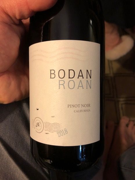 2018 Bodan Roan Pinot Noir, USA, California - CellarTracker