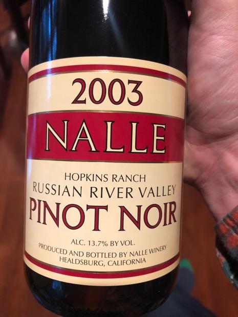 1999 Nalle Pinot Noir Hopkins Ranch, USA, California, Sonoma County ...