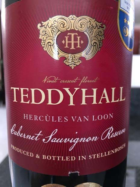 2008 Teddy Hall Cabernet Sauvignon Hercules Van Loon Reserve, South ...