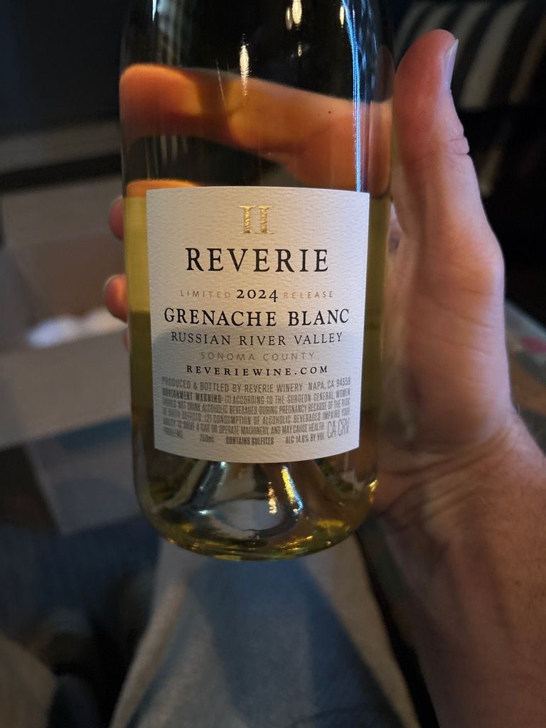 2024 Reverie II Grenache Blanc Russian River Valley, USA, California ...