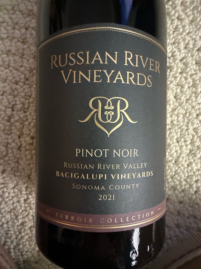 2021 Russian River Vineyards Pinot Noir Bacigalupi Vineyards, USA ...