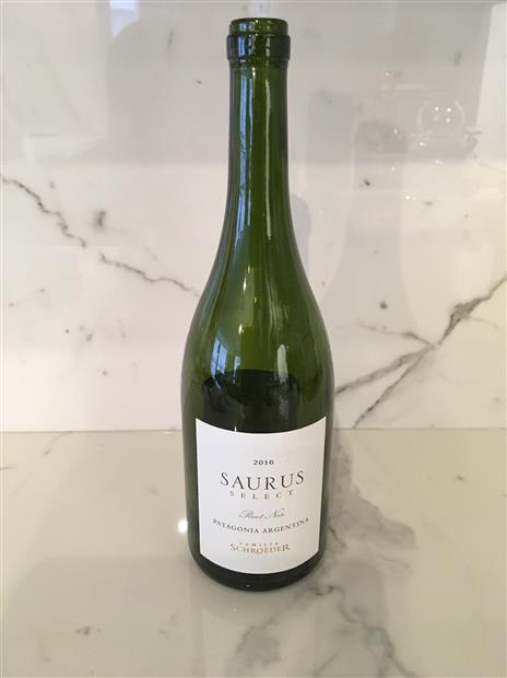 2014 Bodega Familia Schroeder Pinot Noir Saurus Select, Argentina ...