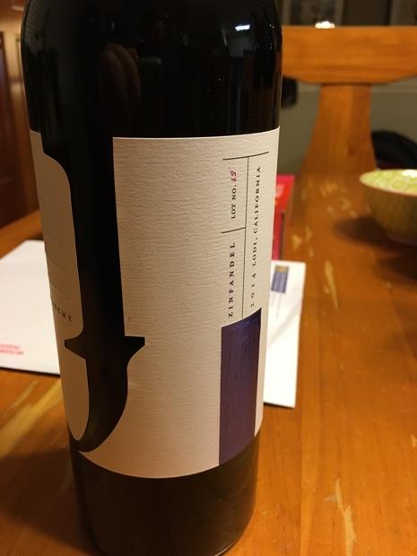 2014 Jeremy Wine Company Old Vine Zinfandel, USA, California, Central ...