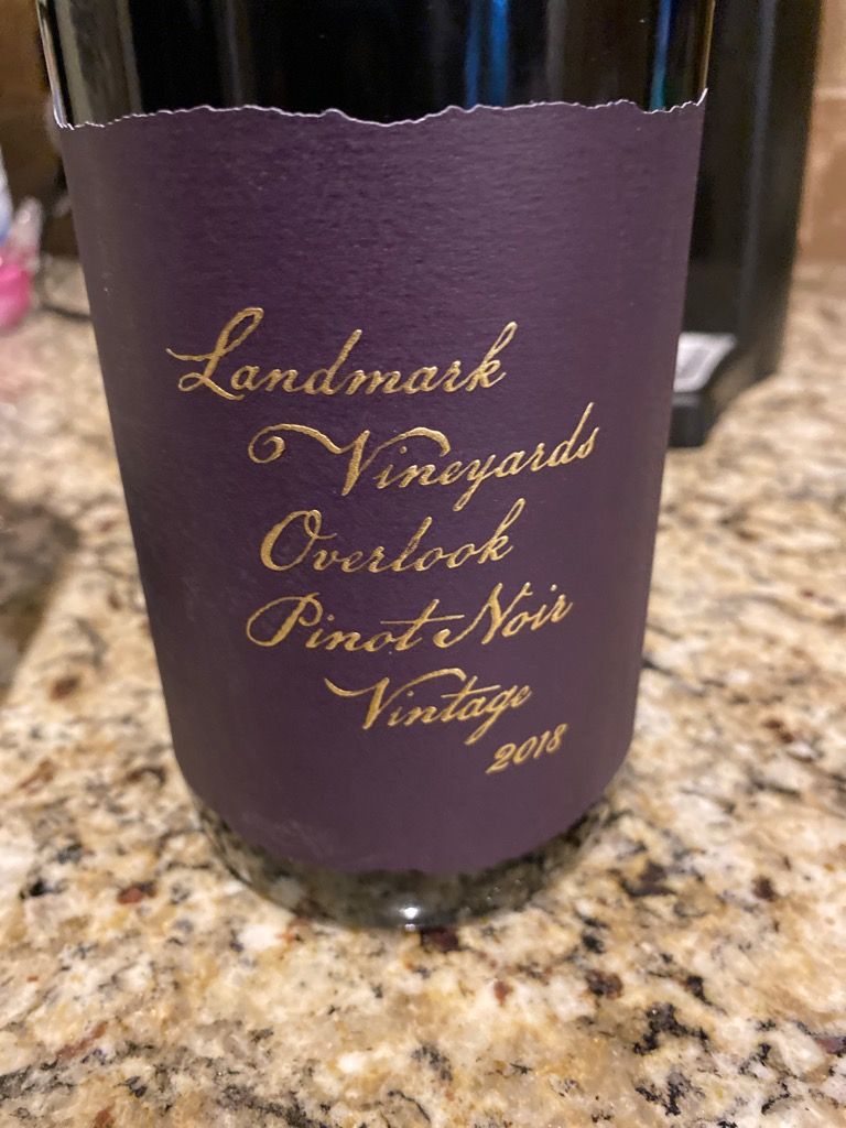 2018 Landmark Pinot Noir Overlook, USA, California - CellarTracker