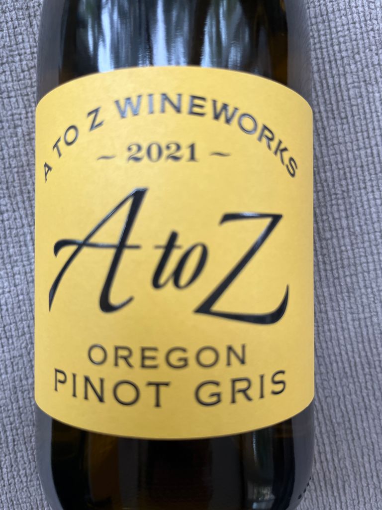 2021 A to Z Wineworks Pinot Gris, USA, Oregon - CellarTracker