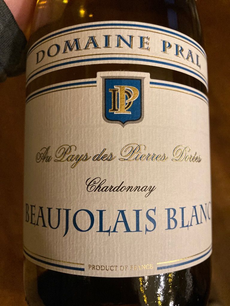 2021 Domaine Pral Beaujolais Blanc, France, Burgundy, Beaujolais ...