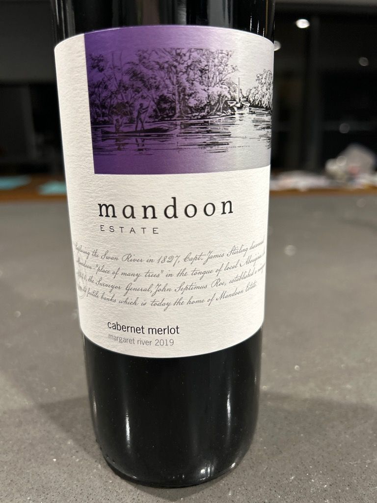 2019 Mandoon Estate Cabernet Merlot, Australia, Western Australia ...