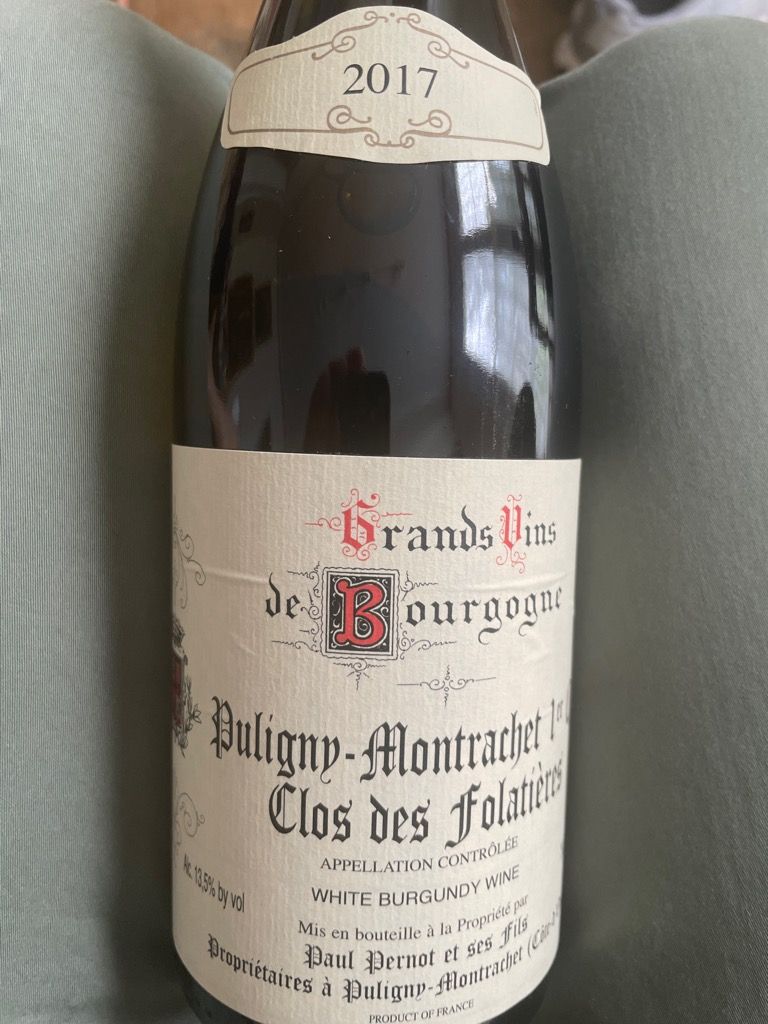 2014 Domaine Paul Pernot Puligny-Montrachet 1er Cru, France, Burgundy ...