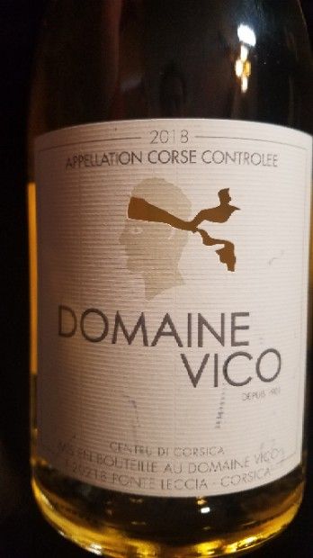 2016 Domaine Vico Corse Blanc, France, Corsica, Corse - CellarTracker