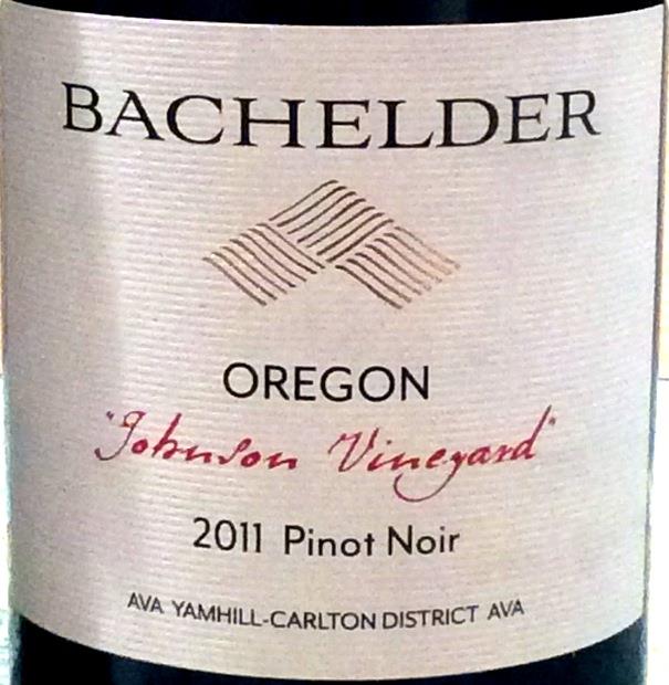 2011 Bachelder Pinot Noir Johnson Vineyard, USA, Oregon, Willamette ...