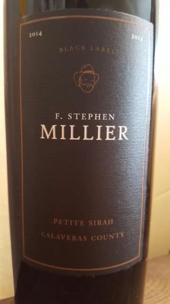 2014 F. Stephen Millier Petite Sirah Black Label Reserve, USA ...