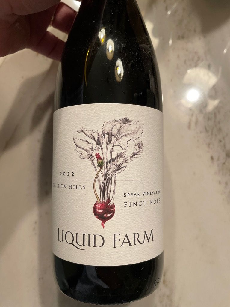 2022 Liquid Farm Pinot Noir Spear Vineyard, USA, California, Central ...