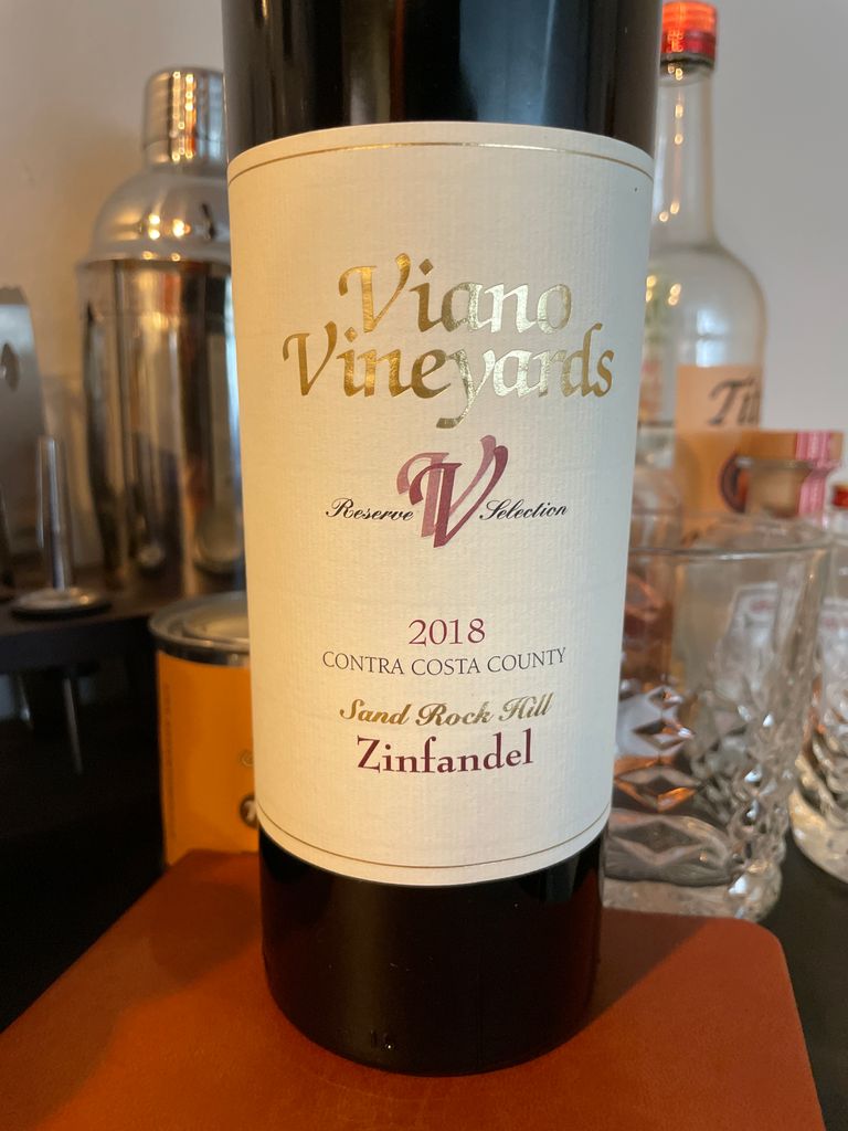 2019 Viano Vineyards Zinfandel Reserve Selection Sand Rock Hill, USA ...