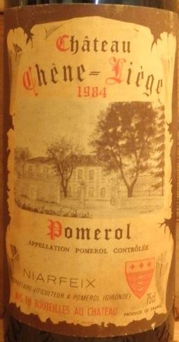 1989 Château Chêne-Liège, France, Bordeaux, Libournais, Pomerol - CellarTracker