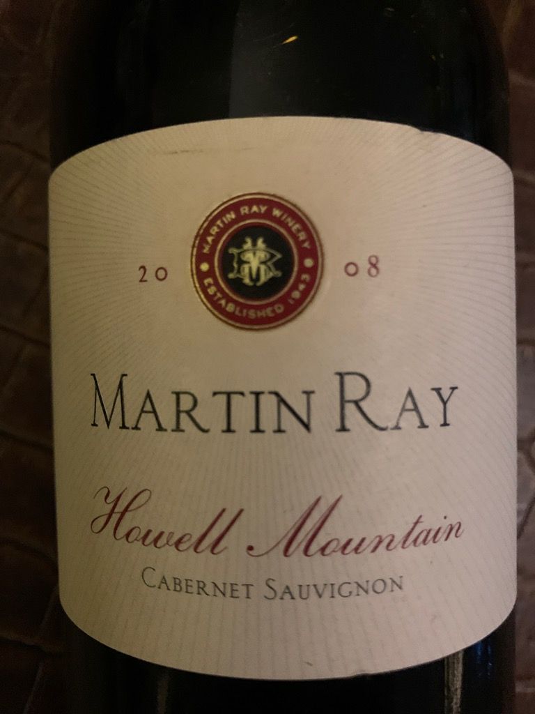 2009 Martin Ray Cabernet Sauvignon Howell Mountain, USA, California ...