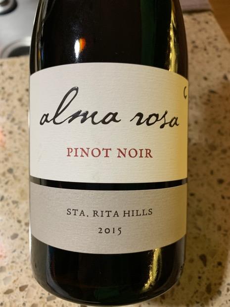 2015 Alma Rosa Pinot Noir Sta. Rita Hills, USA, California, Central ...
