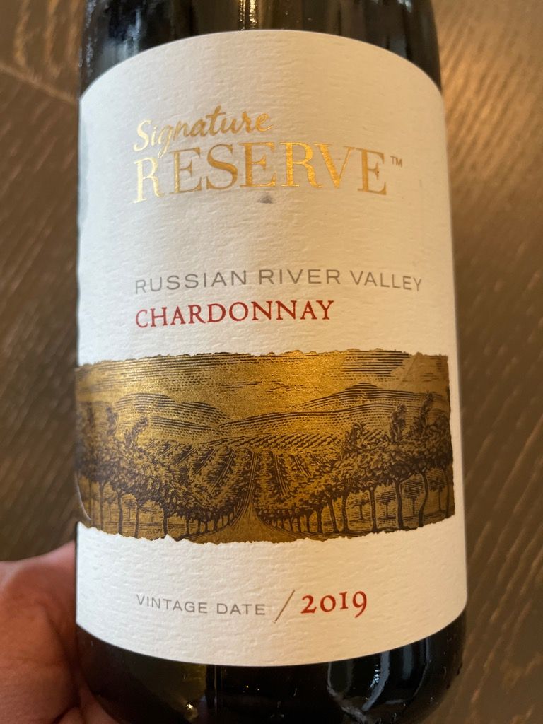2019 Signature Reserve Cellars Chardonnay, USA, California, Sonoma ...